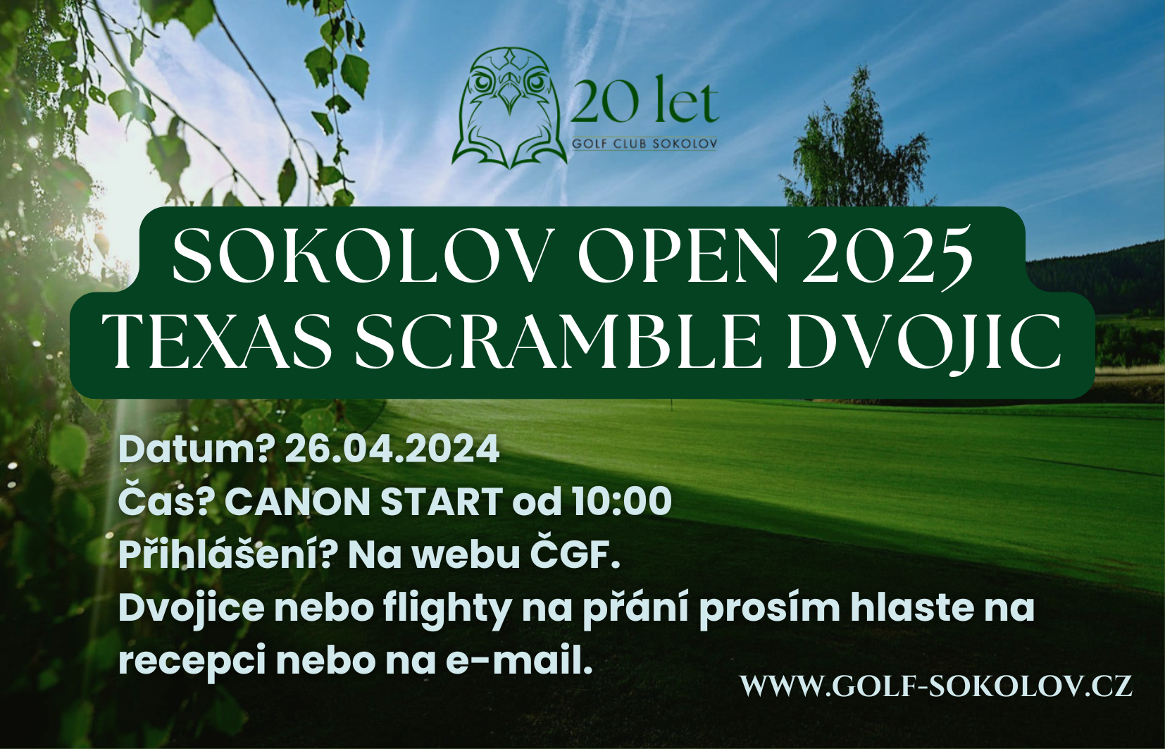 Golf Sokolov Open Texas Scramble Dvojic - Golfové hřiště v Sokolově